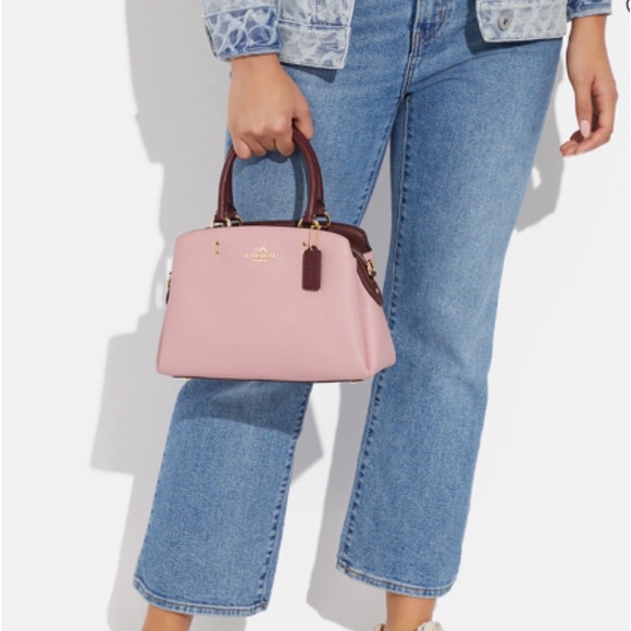 Coach | Bags | Nwt Coach Mini Lillie Leather Carryall Satchel Powder ...
